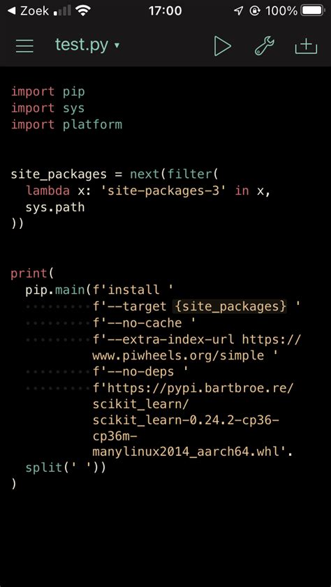 Exploring How To Create Binary Wheels For Pythonista · Bart Broere
