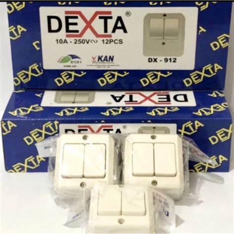 Jual Saklar Seri Ganda Ob Outbow Tempel Dexta Shopee Indonesia