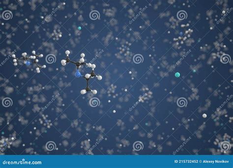 Lithium Diisopropylamide Molecule Made With Balls Conceptual Molecular Model Chemical 3d