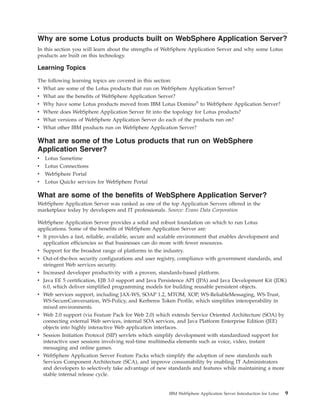 IBM WebSphere Application Server Introduction For Lotus PDF Web Development Internet