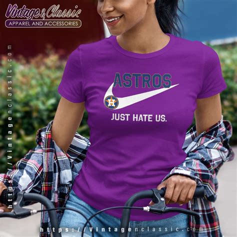 Nike Houston Astros Just Hate Us Shirt Vintagenclassic Tee