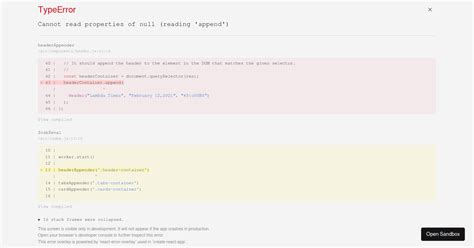 Web Sprint Challenge Applied Javascript Codesandbox