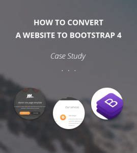 How To Convert A Website To Bootstrap Case Study AZMIND