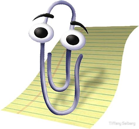 Microsoft Clippy Office Assistant Sticker For Sale By Tiffany S
