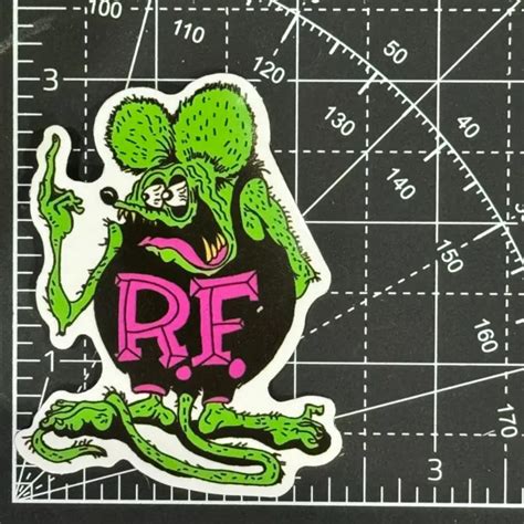 Rat Fink Finger Rat Rod Vinyl Sticker Decal Big Daddy Ed Roth Sticker
