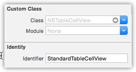 Macos How To Get NSTableView To Use A Custom Cell View Mixed With