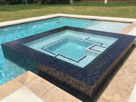 Photos Perimeter Overflow Spa Backyard Amenities Houston Pool Builder In Ground Custom