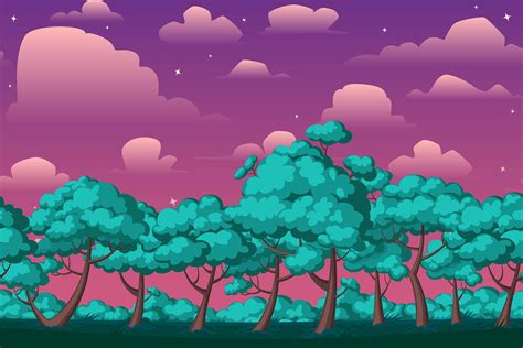 Parallax Backgrounds For Games Custom Designed Illustrations ~ Creative Market