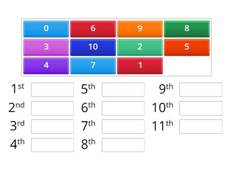 Counting Backwards From 10 Rank Order