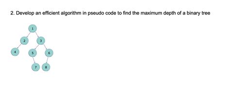 solved 2 develop an efficient algorithm in pseudo code to