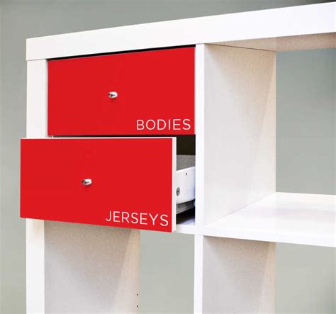 Personalized Kallax Draw Labels Stickers Tenstickers