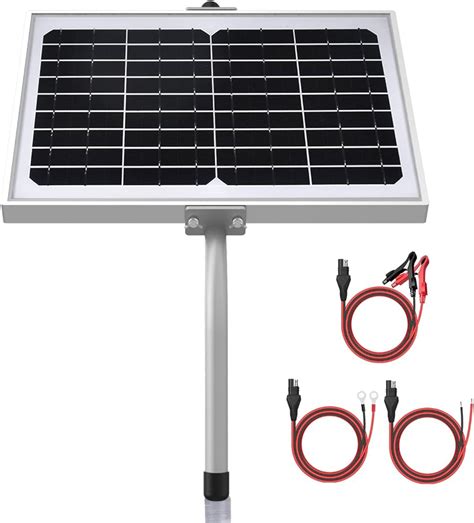 Solar Battery Charger Voltset 10w 12v And Maintainer With Built In Mppt