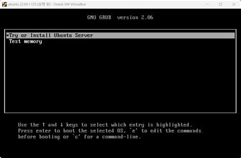 Ubuntu 22041 설치virtualbox 가상환경 Ubuntu 설치thinknote