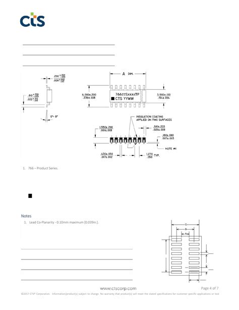 766 Series Datasheet By CTS Resistor Products Digi Key Electronics
