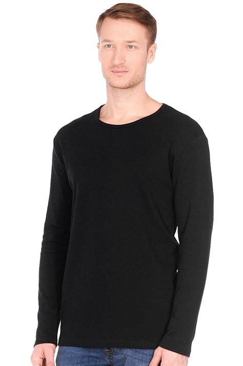 Лонгслив мужской T-SOD 6582918 черный купить оптом в HappyWear.ru