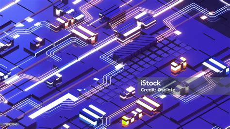 추상적 인 미래 공상 과학 구조 배경 나노 기술 구조 나노 기술 처리 칩 구조 3d 렌더링 산업에 대한 스톡 사진 및 기타 이미지 Istock