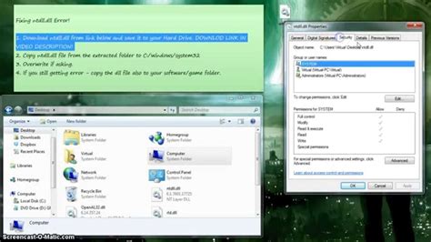 How To Fix Ntdlldll Error Download Ntdlldll Youtube