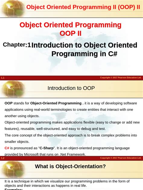 Chapter 1 Introduction To Oop Pdf Object Oriented Programming Object Computer Science