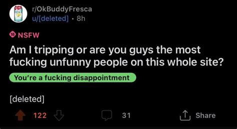 What Did User Deleted Mean By This Rokbuddyfresca