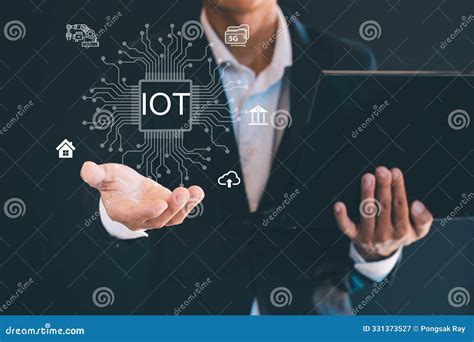 Internet Of Things Iot Devices And Network Connection Concepts The
