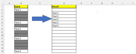 How To Extract Non Blank Cells With Formula In Excel