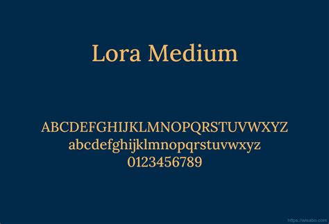Lora Medium Font Free Download [ttf Otf] Wisabo Fonts