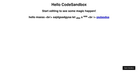 React Markdown Playground Forked Codesandbox