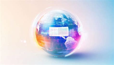 Planet Earth Rotating With Futuristic Digital Data Showing Global