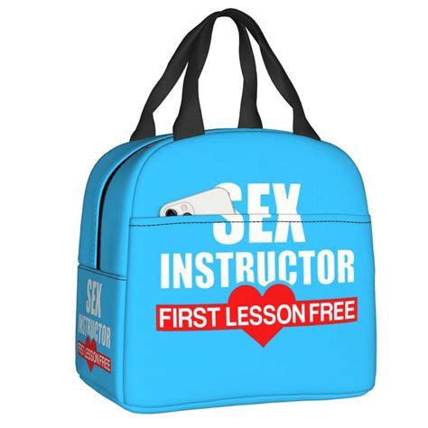 Custom Sex Instructor Lunch Bag Women Thermal Cooler Insulated Lunch