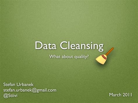 data cleansing introduction for bigclean prague 2011 pdf