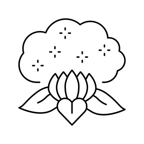 Spa Leaf Line Icon Vector Illustration 19001861 Vector Art At Vecteezy