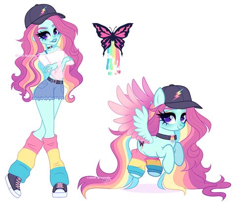 Next Gen Oc Adopt Fluttershy X Rainbow Dash By Gihhbloonde On Deviantart