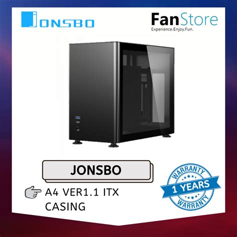 Fanstore Jonsbo A4 Ver1 1 Itx Pc Casing Desktop Casing Black Shopee Singapore