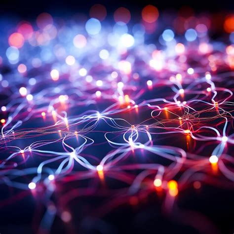 Premium Photo Abstract Technology Network Connection Generated By Ai