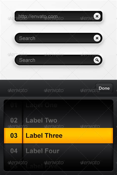 Soft Interface Web Elements Graphicriver