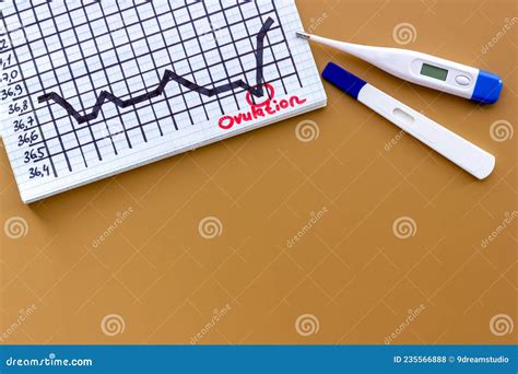 Thermometer And Ovulation Test On Basal Temperature Chart Predicting