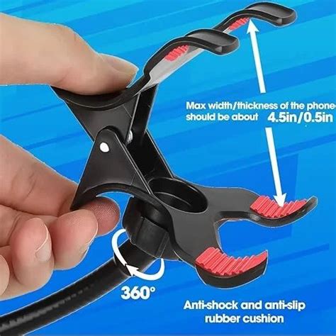 Flexible Charging Hand Bike Movie Office T Desktop Heavy Duty Lazy Mount Multi Angle Clamp At