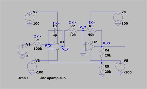 Operational Amplifier Op Amp Circuit And Simulation Electrical
