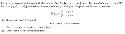 Solved Let M N Be Two Positive Integers Such That N 1 And Chegg Com