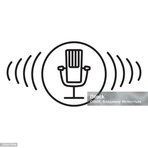 음성 및 오디오 인식 음성 인식 Ai 개인 비서 마이크 아이콘 버튼 개념에 대한 스톡 벡터 아트 및 기타 이미지 개념 녹음