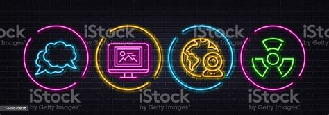 화상 회의 사진 썸네일 및 채팅 메시지 최소 라인 아이콘 웹 응용 프로그램의 경우 벡터 인쇄 과학자에 대한 스톡 벡터 아트 및 기타 이미지 Istock