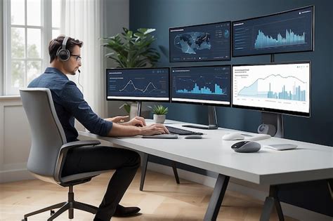Premium Photo AI Analytics Hub RealTime Insights For Informed Decisions Flat Style