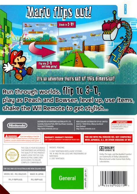 Super Paper Mario Cover Or Packaging Material Mobygames