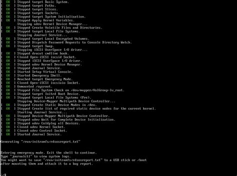 Leapp Upgrade From Ol79 To Ol810 Reboot To Emergency Mode Oracle Forums