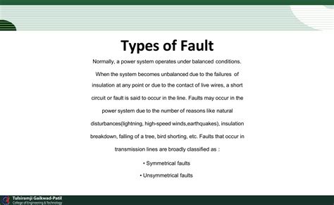 Matlab Simulink In Three Phase Fault Analysis On Transmission Line Pptx