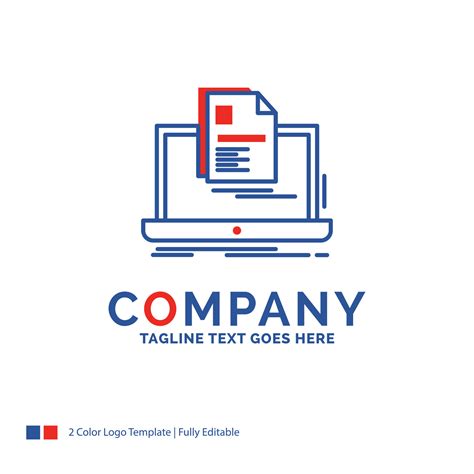 Company Name Logo Design For Account Laptop Report Print Resume