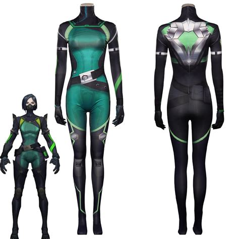 Valorant Viper Cosplay Costume Jumpsuit Outfits Halloween Carnival Suit