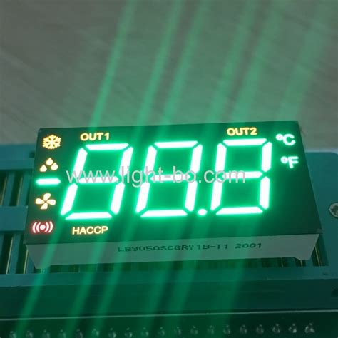 Customized Multicolour Digit Segment LED Display Common Anode For Refrigerator Control Panel