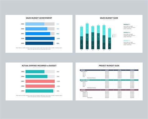 Budget Slide Infographic Templates Diagram For PowerPoint Etsy