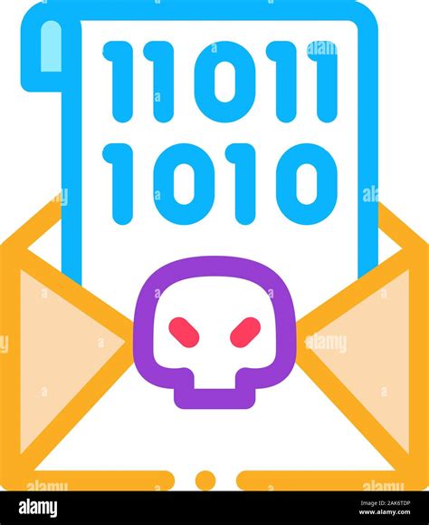 Binary Code Icon Vector Outline Illustration Stock Vector Image Art Alamy